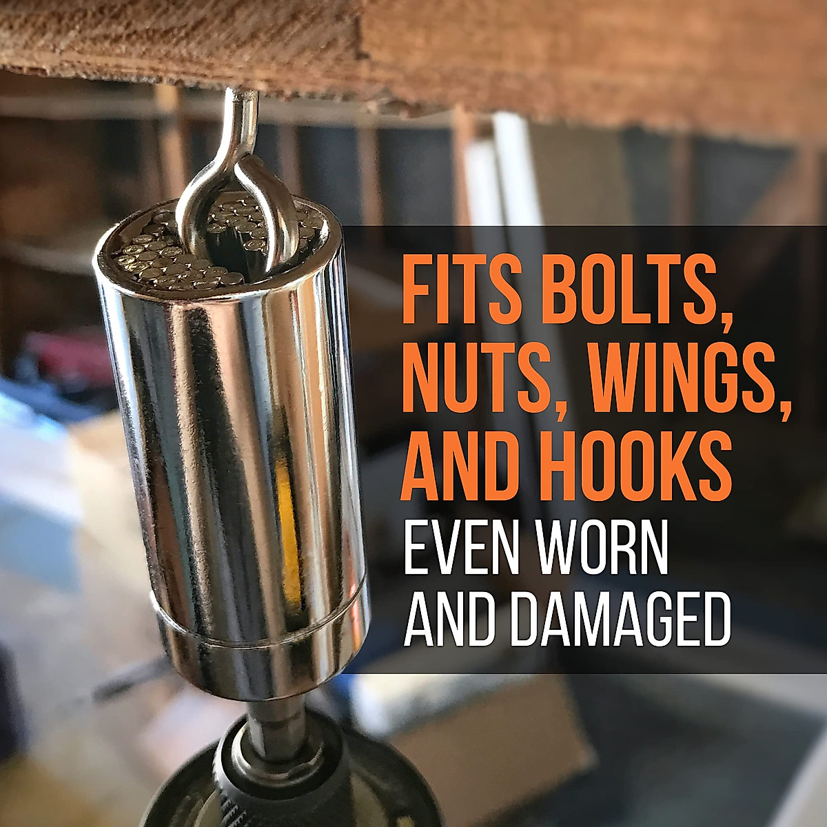 RAK Universal Socket Tool - Super Socket Unscrew Any Bolt - Gifts for Men - Adjustable Grip Socket Adapter Set for Car Mechanic, Electrician, Handyman, HVAC Tools - Birthday Gifts for Dad