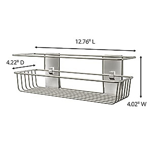 Command Shower Caddy with Water Resistant Command Strips, Easy to Open Packaging