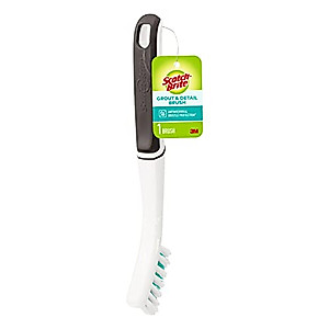 Scotch-Brite Tile & Grout Brush, Strong Bristles to Scrub Away Grime, 6 Count