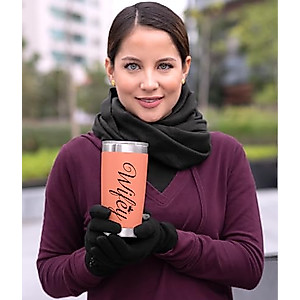 COCHIMO Christmas Gifts for Wife - Wife Gifts from Husband - Wifey Coffee Cup Tumbler 20 Oz - Wife Gifts Ideas For Valentines, Anniversary, Birthday, Mothers Day - Gifts for Her - Coral Pink