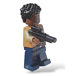 LEGO Minifigure - Rebel Finn (75176) with Blaster Last Jedi Figurine with Dual Sided Smiling/Scared Head Pattern Tan Jacket - Ages 8+