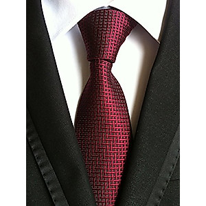 WeiShang Lot 6 PCS Classic Men's Tie Necktie Woven JACQUARD Neck Ties