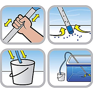 Shake-a-Vac Spa & Pool Water Vacuum & Self-Starting Siphon Drain for Hot Tubs