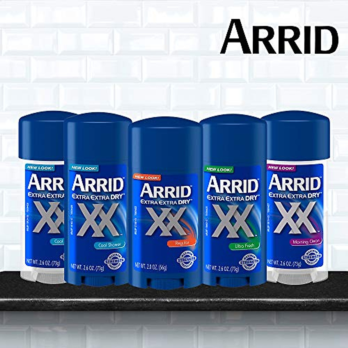 Arrid XX Extra Extra Dry Clear Gel Antiperspirant Deodorant, Morning Clean , 2.6 Oz, Pack of 6