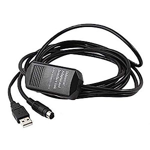 Lemorele Replacement Allen Bradley Programming PLC Cable USB-1761-CBL-PM02 for Micrologix 1000 Series Round