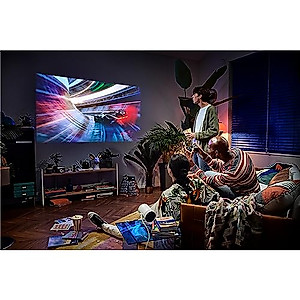 SAMSUNG 30” - 100” The Freestyle 2nd Gen with Gaming Hub Smart Portable Projector, FHD, HDR, Big Screen Home Theater Experience, 360 Sound, SP-LFF3CLAXXZA, 2023 Model
