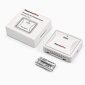 ThermoPro TX-2 433Mhz Fitting Rainproof Transmitter Additional Outdoor Sensor for Indoor Outdoor Thermometer Humidity Monitor of 433MHz, Batteries Included