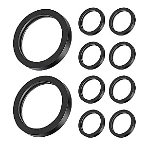 AUCELI Gas Can Spout Gaskets, 10 Pieces Rubber Ring Replacement Auto Gasoline/Fuel Jug Washer Seals, Car Accessories, Universal O Shape Sealing Rings Compatible with Most Gas Can Spout