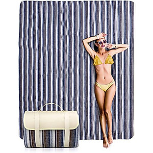 scuddles Picnic Blankets Dual Layers Picnic Blanket Outdoor Water-Resistant Handy Mat Tote Spring Summer Camping Blanket Great for The Beach