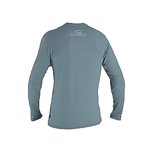 O' NEILL Men's Standard O'Neill Basic Skins UPF 50+ Long Sleeve Sun Shirt, Dusty Blue, Large
