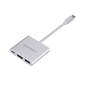 Gadgets+ USB C Hub, 3 in 1 USB Type C 3.1 Adapter, USB C Docking Station, USB C to HDMI, Compatible with MacBook, iPad Pro, Nintendo Switch and Other USB C Devices