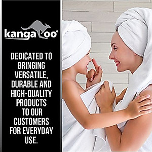 KANGAROO Luxury Chenille Bath Rug, Extra Soft and Absorbent Shaggy Bathroom Rugs, Machine Wash Mat, Strong Underside, Plush Carpet Mats for Kids Tub, Shower, Bathtub and Bath Room, 24x17, Gray