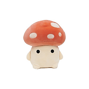 Avocatt Kawaii Mushroom Plushie Toy - 10 Inches Stuffed Animal Plush - Plushy and Squishy Mushroom with Soft Fabric and Stuffing - Cute Toy Gift for Boys and Girls