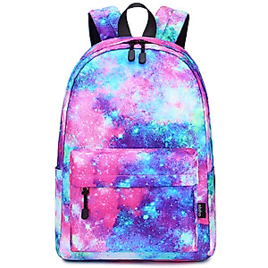 Abshoo Lightweight Water Resistant Galaxy Backpacks For Teen Girls Boys School Bookbags (Galaxy A)