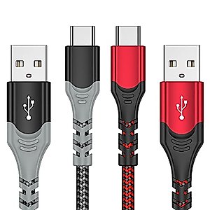 PS5 Controller Charger Charging Cable – 2 Pack 10FT Type C to USB A Data Cord High Speed Sync Wire for Playstation 5 DualSense, Xbox Series S X Core, Elite Series 2, NS Switch Lite, Pro Controller