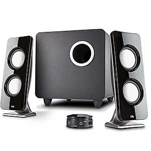 Cyber Acoustics CA-3610 2.1 Multimedia Speaker System with Subwoofer, Perfect Computer Speakers for PC or Mac, Great for Music, Movies, and Gaming