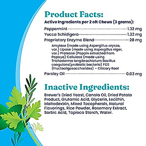 Solid Gold Stop Eating Poop Soft Chews for Dogs with Coprophagia - Natural Holistic Deterrent for Dogs Eating Poop - Grain Free Supplement Chews & Powder with Peppermint & Parsley Oil - 60 Count