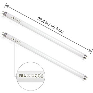ASPECTEK Bug Zapper Replacement UV Lamp Bulb Light Tube 20W for 40W Electronic Bug Zapper, 2-Pack