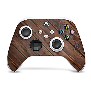 GNG Wood Skins Compatible with Xbox Series X Console Decal Vinal Sticker + 2 Controller Set