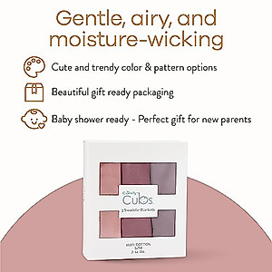 Comfy Cubs Swaddle Blanket Baby Girl Boy Easy Adjustable 3 Pack Infant Sleep Sack Wrap Newborn Babies (Small 0-3 Months, Blush, Mauve, Mulberry)