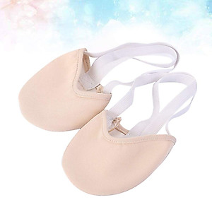 Garneck Womens Ballet Shoes Eclipse Contemporary Lyrical Ballet Shoe Sole Knitted Slipper Forefoot Paws Foot Thongs for Rhythmic Gymnastic Competition Size S 36-37 Women's Flats