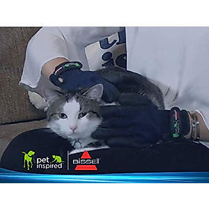 Bissell De-Shedding Grooming Gloves for Pets, Size Medium (M), 1 Pair, for Long and Short Hair on Dogs Cats and More