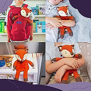 WILD BABY Fox Stuffed Animal - Heatable Microwavable Plush Pal with Aromatherapy Lavender Scent for Kids - Fox Plush 12"
