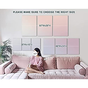 Canvas Wall Art Pink Painting Abstract Paintings Floral Pictures for Bedroom Wall Decor Framed for Living Room Office 12"x16"x3