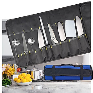 Chef 22 Slots Knife Roll Bag Knife Bag (BLUE)
