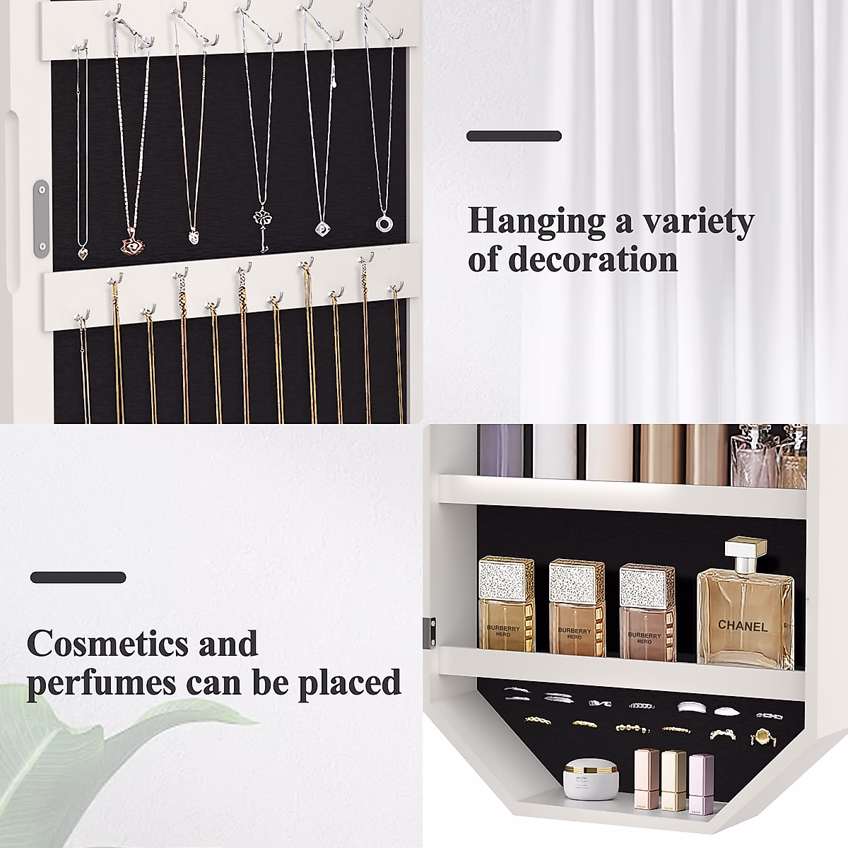 VECELO Medicine Cabinets with Mirror, Modern Wall-Mounted Cabinet for Bathroom, Wall Cabinet with LED Lights, USB Port, 22.4x14.6x3.9 in