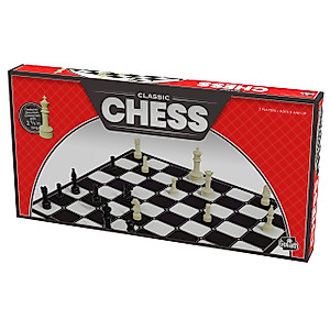 Chess with Folding Board and Full Size Chess Pieces (Amazon Exclusive) by Goliath
