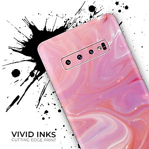 DesignSkinz Marbleized Pink Paradise V2 Protective Vinyl Decal Wrap Skin Cover Compatible with The Samsung Galaxy S20 (Screen Trim & Back Glass Skin)