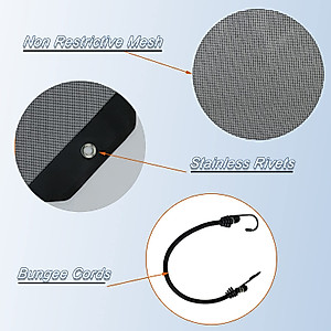 Air Conditioner Cover for Outside Unit, Top Universal AC Mesh Cover for Outside Unit - Protect Your Air Conditioner from Debris and Leaves(Mesh, 36" x 36") Black