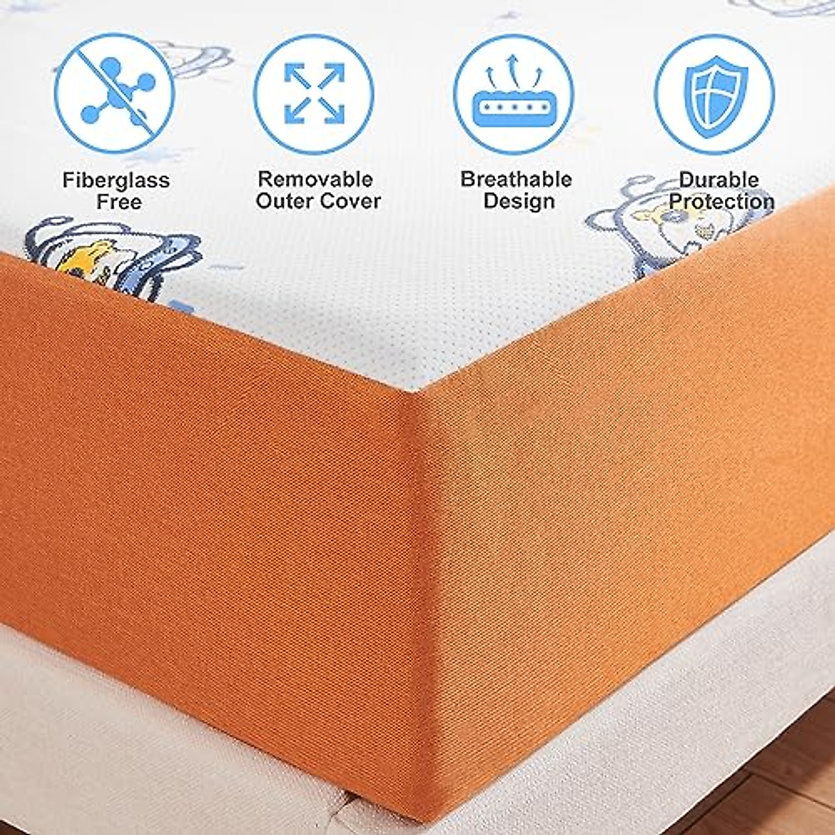 Molblly Twin Mattress, 8 Inch Memory Foam Mattress in a Box, Breathable Bed Comfortable Mattress for Cooler Sleep Supportive & Pressure Relief, Twin Size Bed, 39" X 75" X 8"
