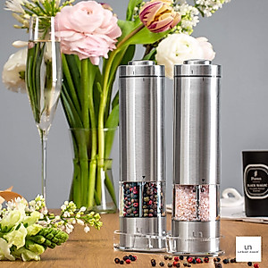 Salt and Pepper Mill Tray - Acrylic Transparent Mill Rest by urban noon - Grinders up to 2.2 inches in diameter