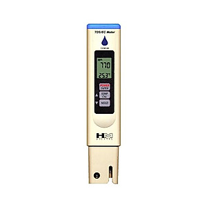 HM Digital COM-80 Electrical Conductivity (EC) and Total Dissolved Solids Hydro Tester, 0-5000 ppm TDS Range, 1 ppm Resolution, 2% Readout Accuracy