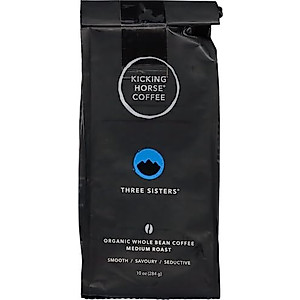 Kicking Horse Coffee, Three Sisters, Medium Roast, Whole Bean, 10 oz