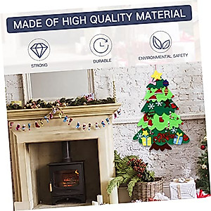 SAFIGLE 1pc DIY Christmas Tree Baby Educational Home Decoration Wall Sticker Decor Baby Christmas Nativity Ornaments for Kids Christmas Tree Hanging Christmas Tree Decor DIY Prop