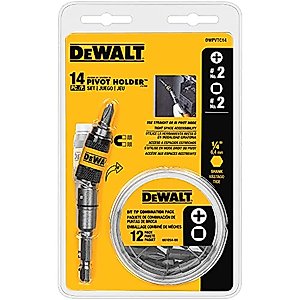 DEWALT Pivot Bit Holder Set, 14-Piece (DWPVTC14)