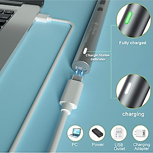 Carperipher 28-in-1 Mini Cordless Electric Screwdriver, Tri-Angle Head, Aluminum, LED Light, Magnetizer, Rechargeable, Electronics Item, Furniture Assembly, Watch Repair Kit with 24 Bits