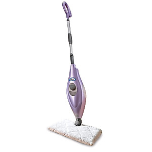Shark S3504AMZ Steam Pocket Mop Hard Floor Cleaner with 1 Rectangle and 1 Triangle Mop Head, Natural Powerful Steam, Easy Maneuvering, Triangle & Rectangle Washable Pads, Quick Drying, Purple