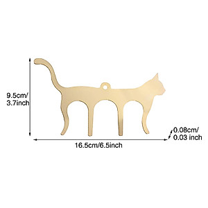 CALIDAKA Metal Music Book Clips Sheet Music Page Holder Clips for Sheet Music Stands, Cute Cat Shaped Metal Music Bookmark for Piano, Book, Keyboard Reading, Gold Color