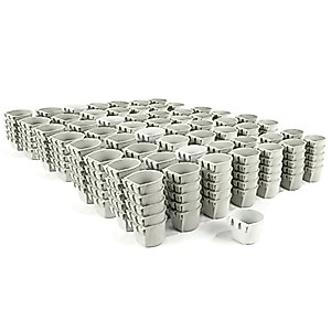 The ROP Shop | (Pack of 300) Gray Cage Cup Hold 0.5 Pint / 8 fl oz to Hang Feed & Water for Pet