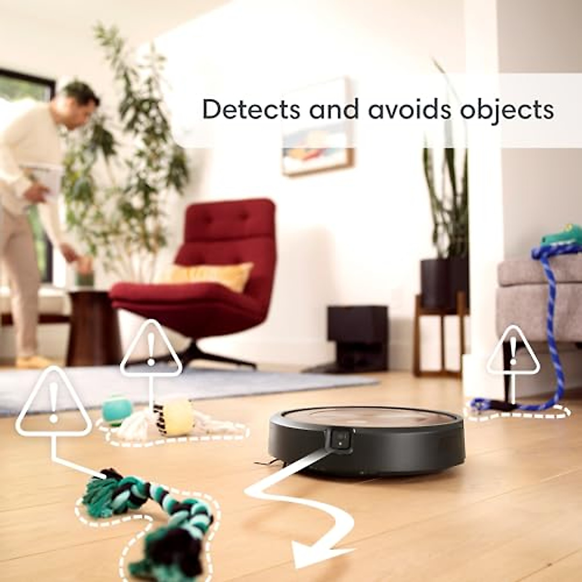 iRobot Roomba j9+ Self-Emptying Robot Vacuum – Powerful Suction, Identifies and Avoids Obstacles Like pet Waste, Sel-Empties for 60 Days, Best for Homes with Pets, Smart Mapping, Works with Alexa​