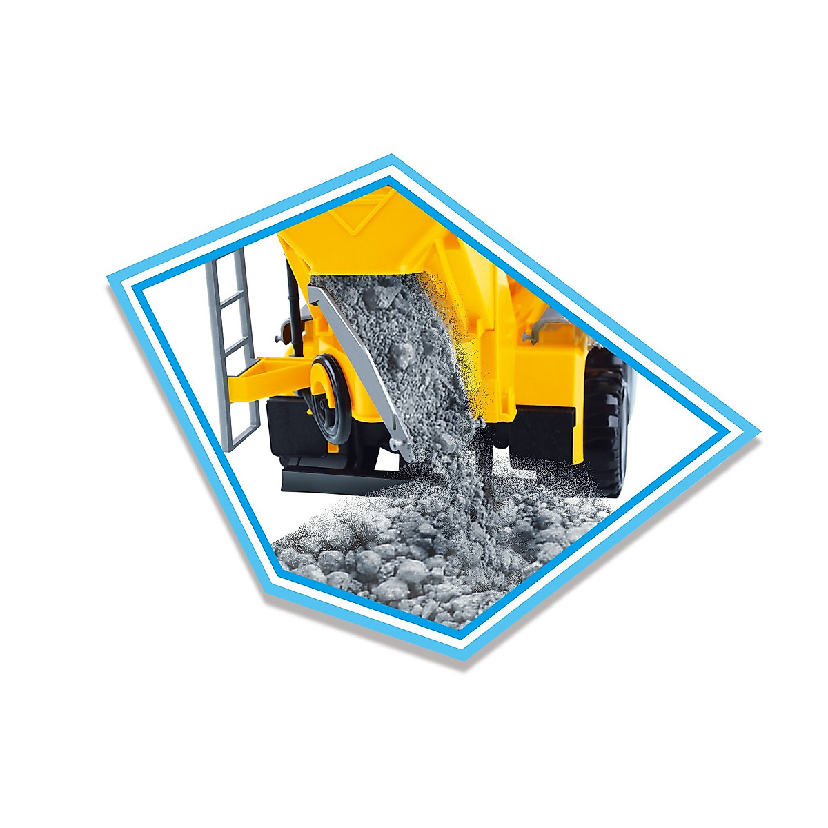 Playee Cement Mixer Toy Truck for Kids Oversized Friction Cement Truck - 14" Construction Vehicle Toy for Boys and Girls - Can Actually Turn The Mixer, Great Car Toys Gift Giveaways for Your Kids