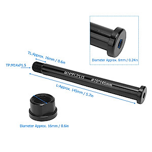 OUKENS Bike Wheel Fork Axle, Bicycle Passthrough Axle Hub Adapter Mountain Bike Front Fork Barrel Axle Aluminum Alloy Compact Structure Wheel Fork Axle Quick Release Tilt Adapter Conversion