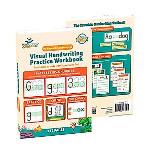 Channie's Alphabet Tracing & Writing Pad, Practice Visual Handwriting & Storytelling Workbooks, 80 Pages Front & Back, 40 Sheets, Grades PreK – 1st, Size 8.5” x 11” Summer School, Summer Bridge