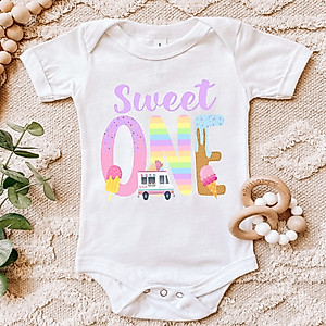 Sweet one ice cream birthday shirt sweet one birthday shirt ice cream birthday shirt first birthday shirt 1st birthday ice Cream bodysuit (18 months)