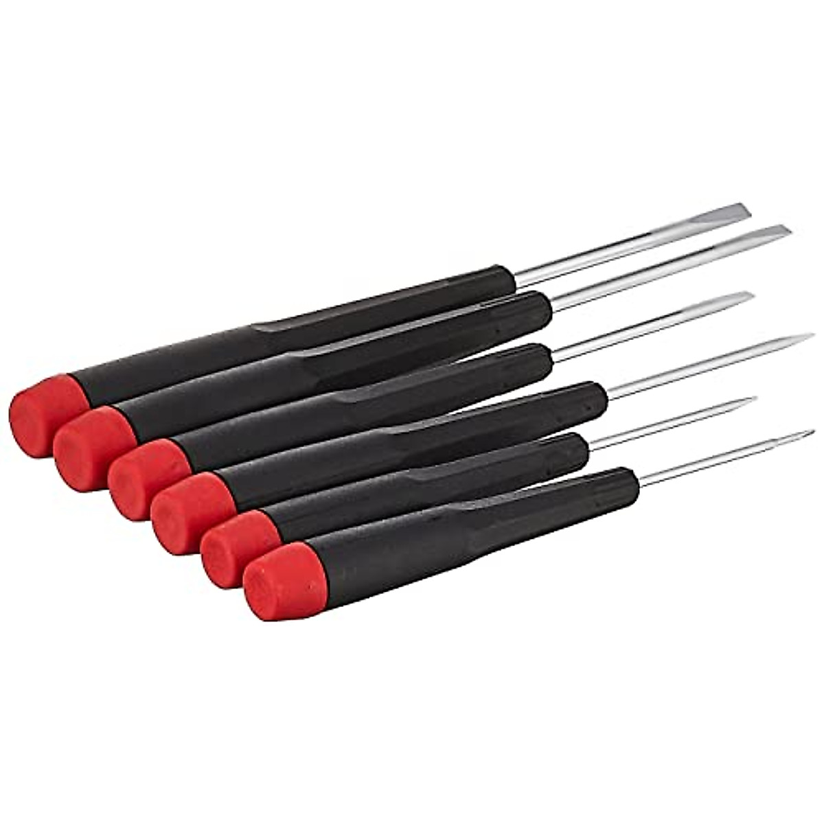 Wiha 26090 Precision Slotted Screwdriver with Precision Handle, 6 Piece Set, multi, one size