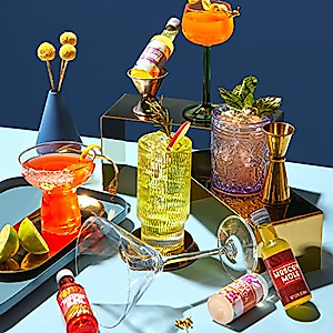 Thoughtfully Cocktails, Global Cocktail Mixer Set, Vegan and Vegetarian, Flavors Margarita, Moscow Mule and More, Set of 12 (Contains NO Alcohol)